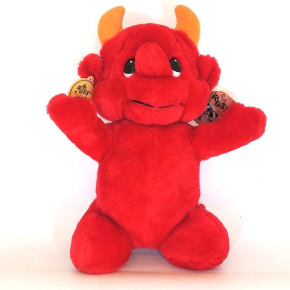 Russ Berrie | Toys | Vintage Russ Luv Pets Red Horned Devil Stuffed ...